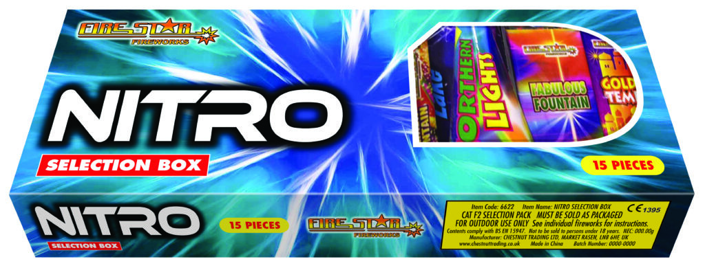 Nitro 15pc Selection Box - Firestar - Chestnut Trading